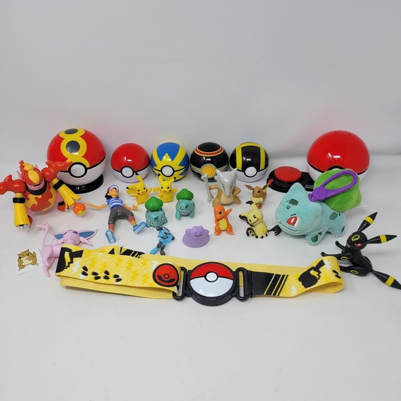 Toys | Pokemon Figures Toy Lot Poke Balls Charmander Bulbasaur Pikachu ...